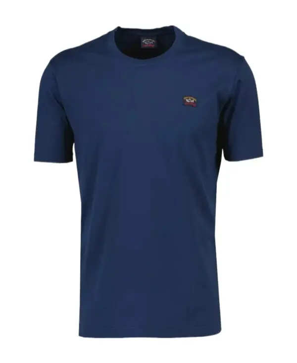 Paul & Shark Logo-patch Crewneck T-shirt - Blue