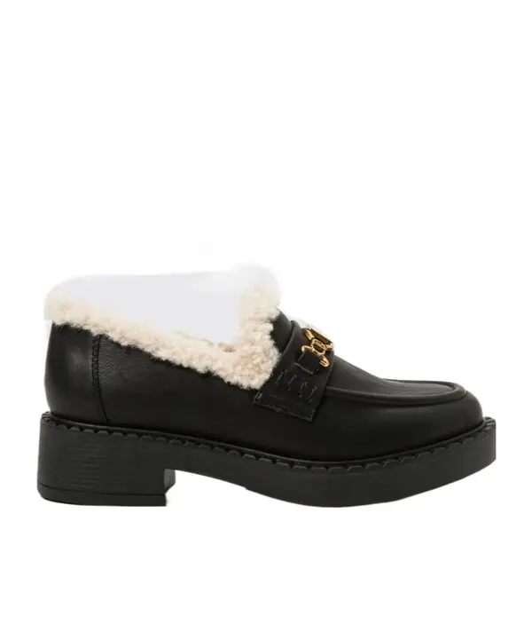 TWINSET Logo-detail Loafers - Black