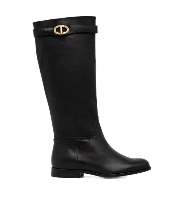 TWINSET Buckled Boots - Black
