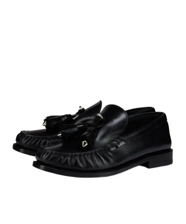 CHRISTIAN LOUBOUTIN Rochelle Loafers Shiny Calf Leather - Black