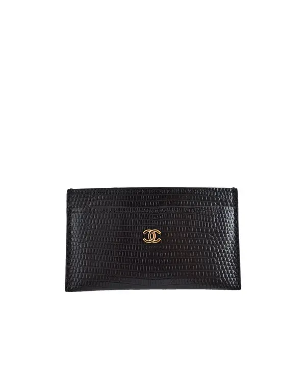 Chanel Logo Card Holder - Black