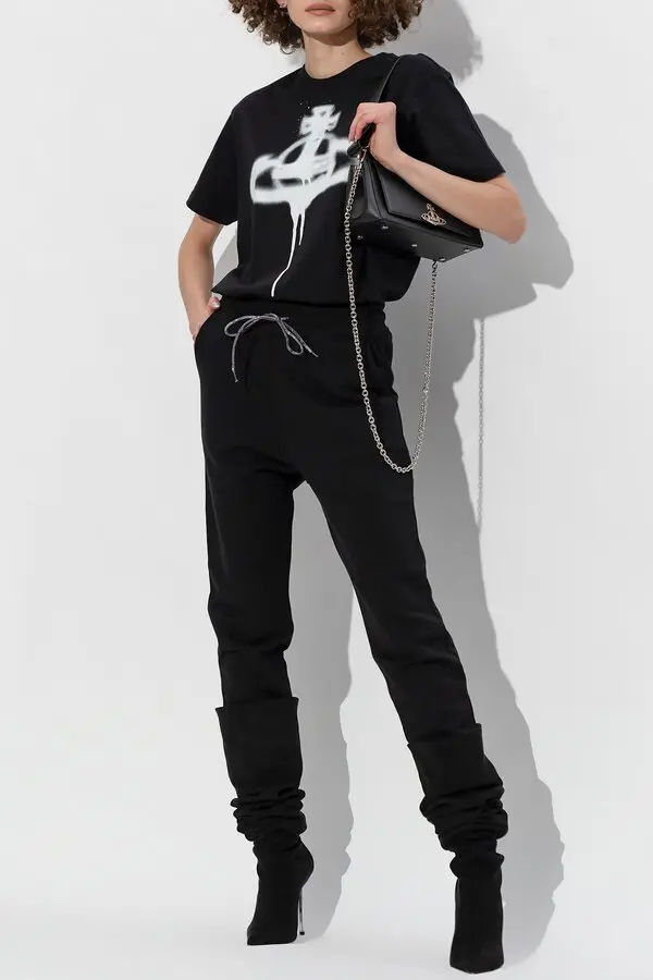 VIVIENNE WESTWOOD Logo-printed Drawstring Track Pants