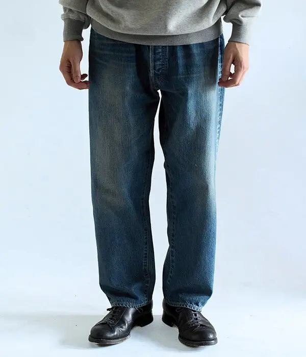A.PRESSE Washed Wide-leg Jeans