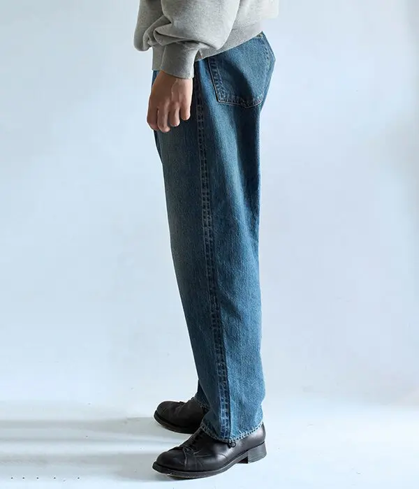 A.PRESSE Washed Wide-leg Jeans