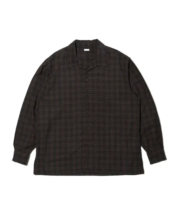 A.PRESSE Plaid Shirt - Brown