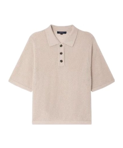 Soeur Logo Polo Shirt - Nude