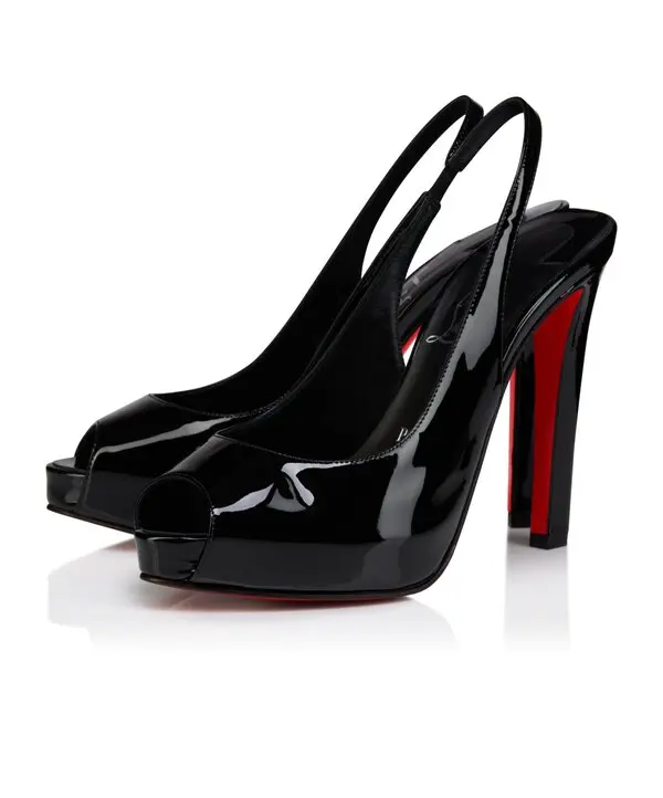 CHRISTIAN LOUBOUTIN Lady Fanny Sling Open-toe High Heels