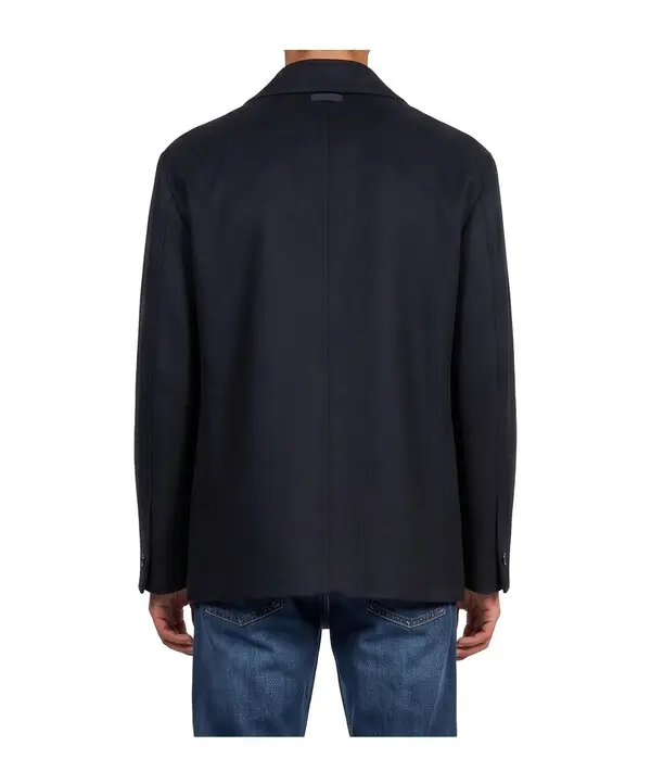 LARDINI Multi-pocket Concealed-fastening Jacket