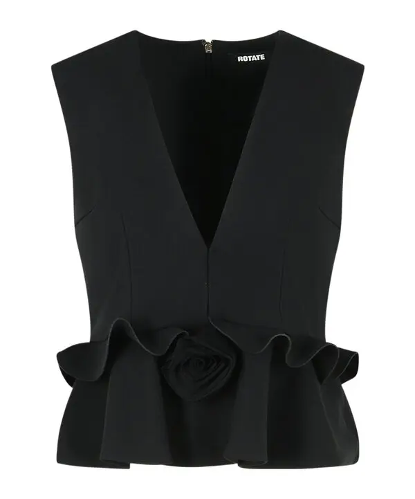 ROTATE BY BIRGER CHRISTENSEN Polyester Top - Black