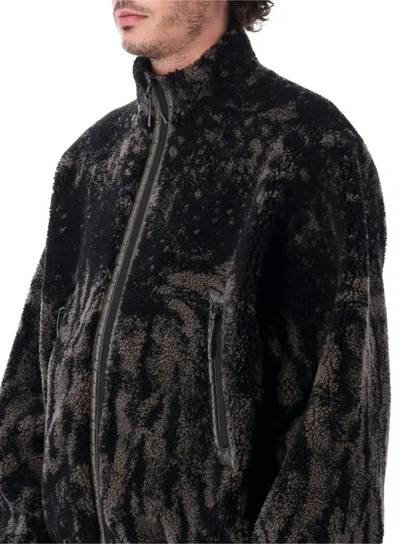 ROA Long-sleeve Printed Plush Jacket