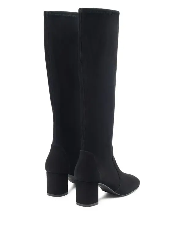 STUART WEITZMAN Lucie Suede Knee High Boots - Black