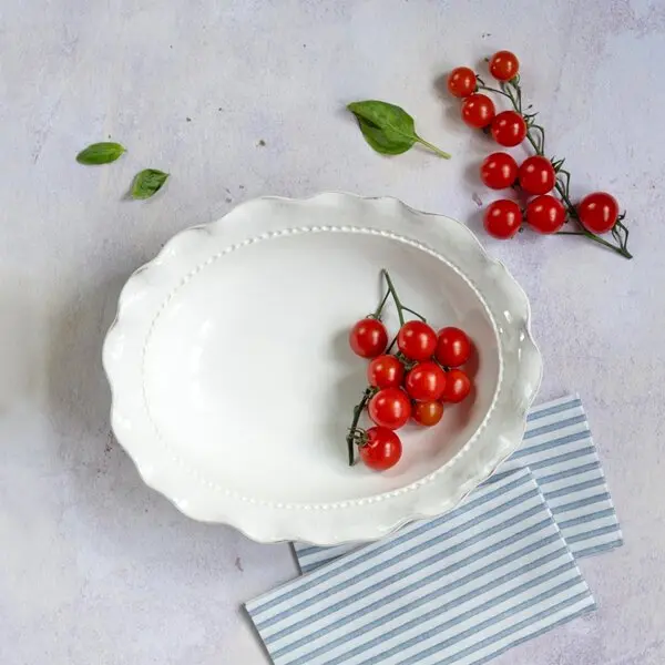 VIETRI Ash Small Oval Bowl