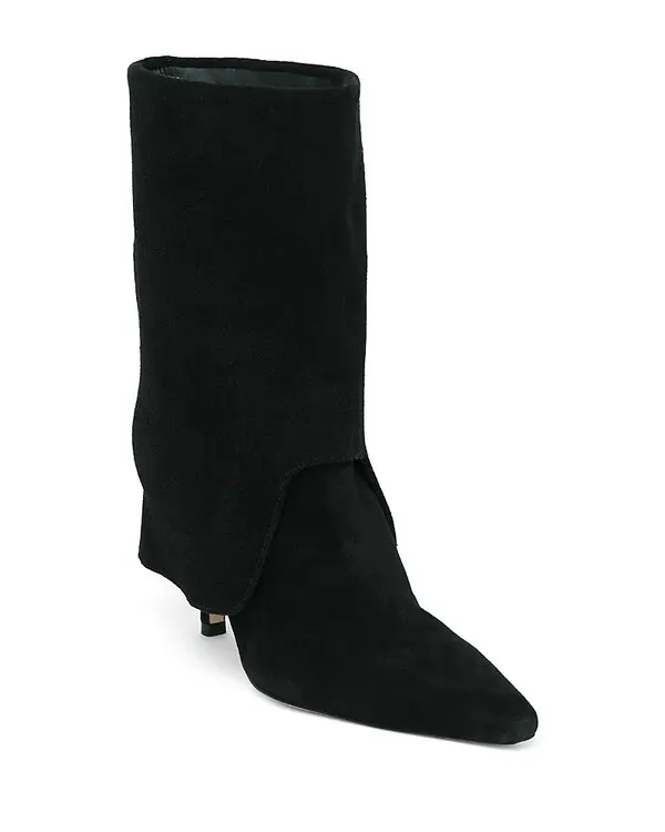 Cinq À Sept Anita Fold Over Suede Booties
