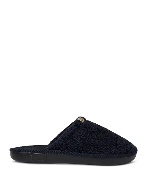 BRUNCH Essential Plush Terry Slippers - Black