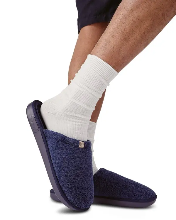 BRUNCH Essential Plush Terry Slippers - Navy