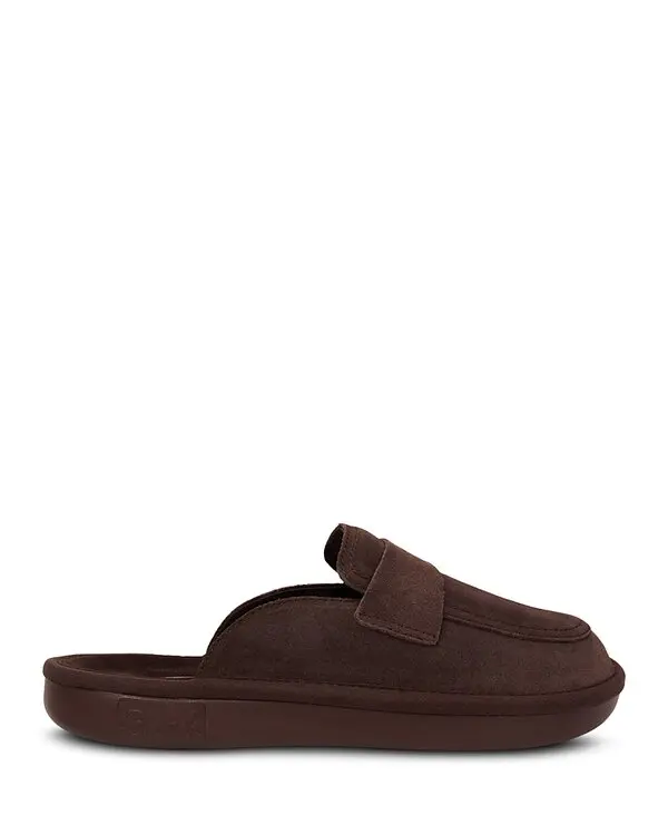 BRUNCH Suede Slip-on Loafers - Brown
