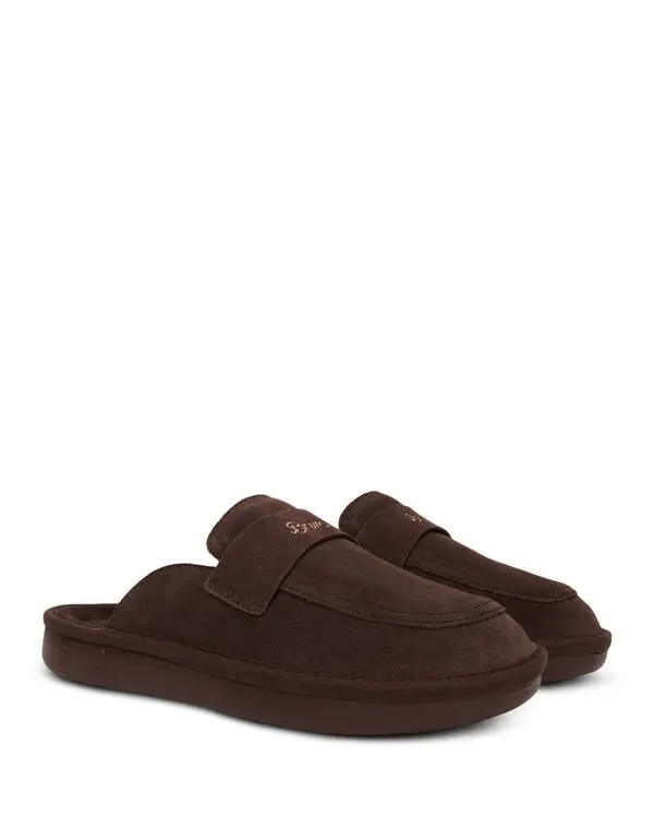 BRUNCH Suede Slip-on Loafers - Brown