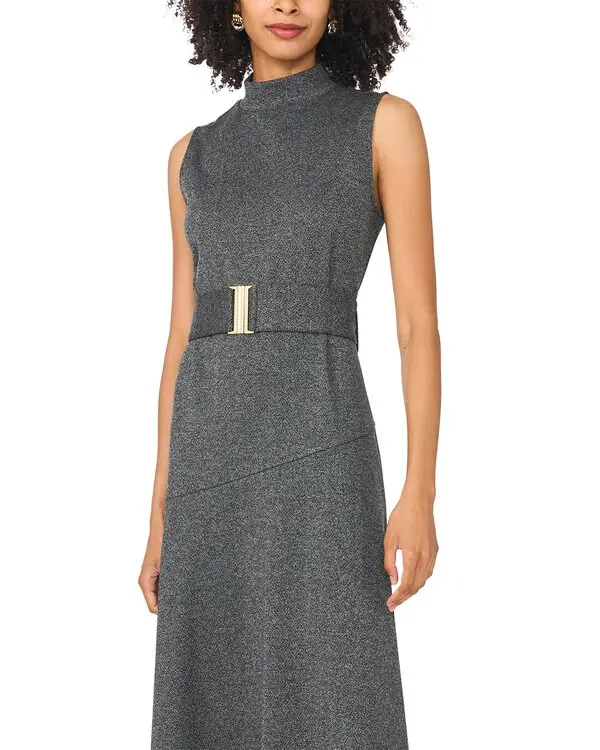 Vince Camuto High Neck Sleeveless Midi Dress