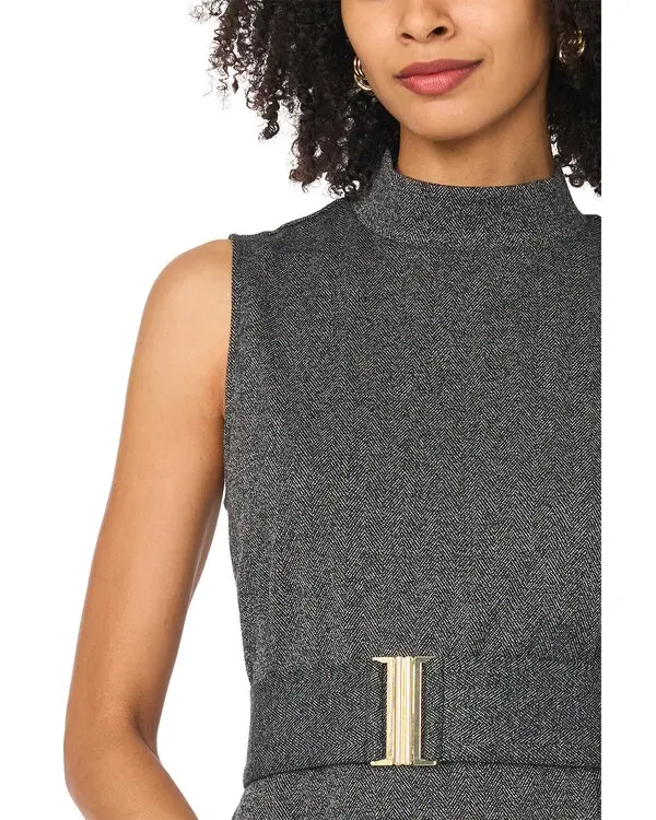 Vince Camuto High Neck Sleeveless Midi Dress