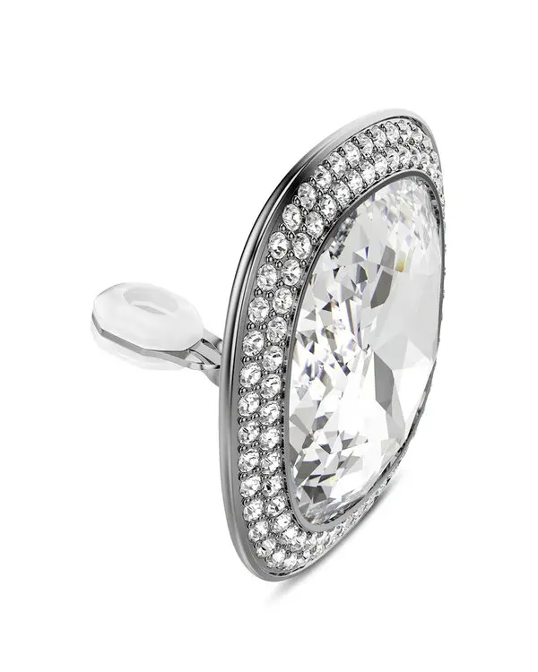 SWAROVSKI Una Crystal Cushion Halo Stud Earrings