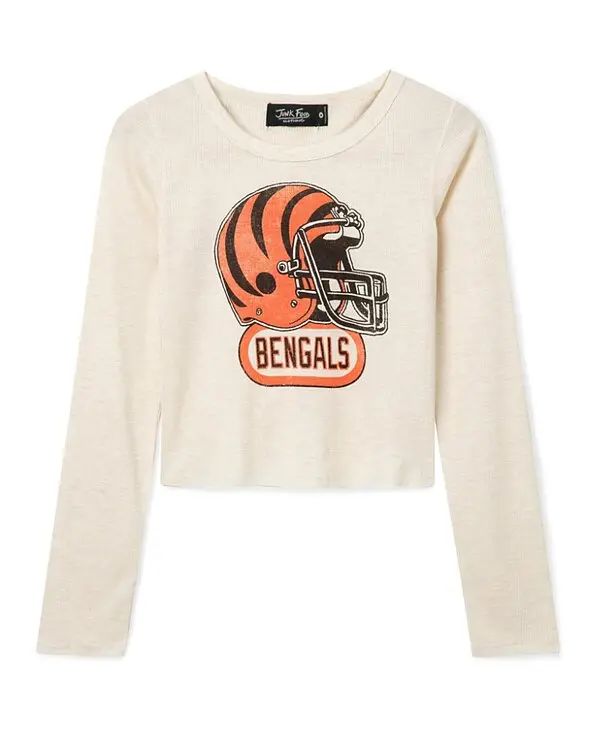 Junk Food Clothing Cincinnati Bengals Helmet Crop Thermal