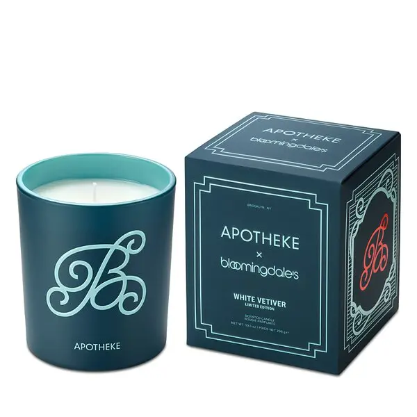 APOTHEKE X Bloomingdale's White Vetiver Limited Edition Decorative Scented Candle Exclusive - Navy Blue