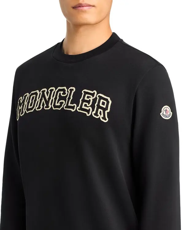 Moncler Cotton Logo Varsity Sweatshirt