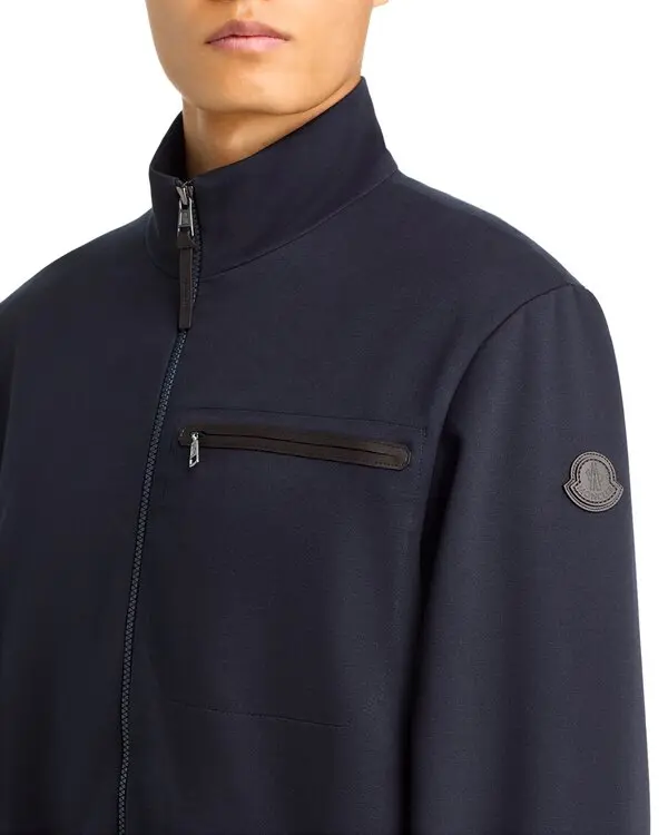 Moncler Cotton Blend Zip Cardigan Jacket