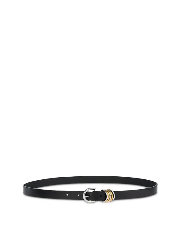 Rag & Bone Sasha Leather Belt - Dark Chocolate
