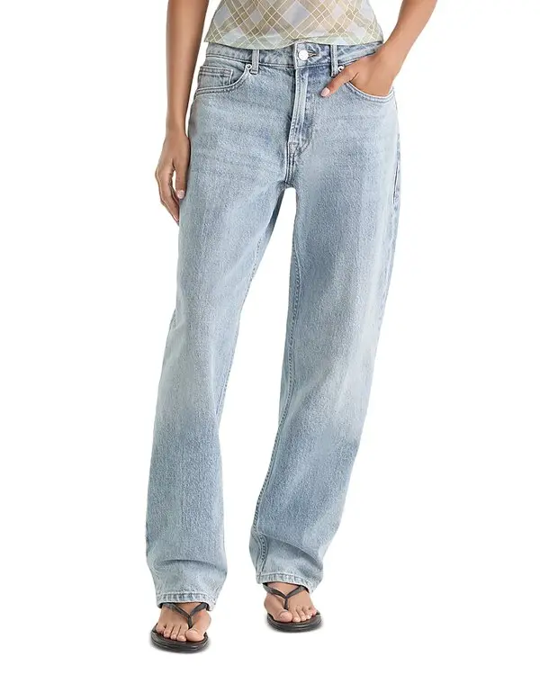 Good American Good Petite 90s Mid Rise Jeans In Indigo1257 - Indigo