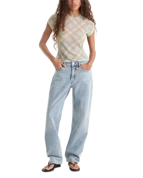 Good American Good Petite 90s Mid Rise Jeans In Indigo1257