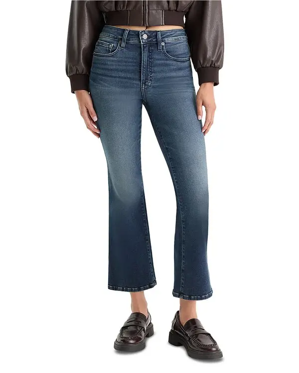 Good American Soft Tech Good Legs Ankle Mini Bootcut Jeans In Indigo1132 - Indigo