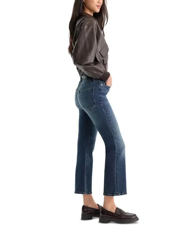 Good American Soft Tech Good Legs Ankle Mini Bootcut Jeans In Indigo1132