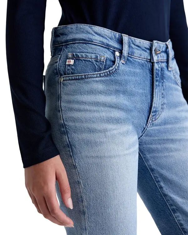 Ag Sandra Mid Rise Straight Jeans