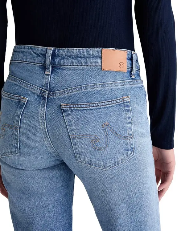 Ag Sandra Mid Rise Straight Jeans