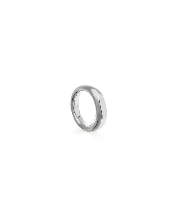 UNODE50 Sterling Plated Geometric Ring - Silver