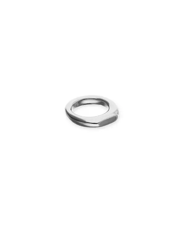 UNODE50 Sterling Plated Geometric Ring