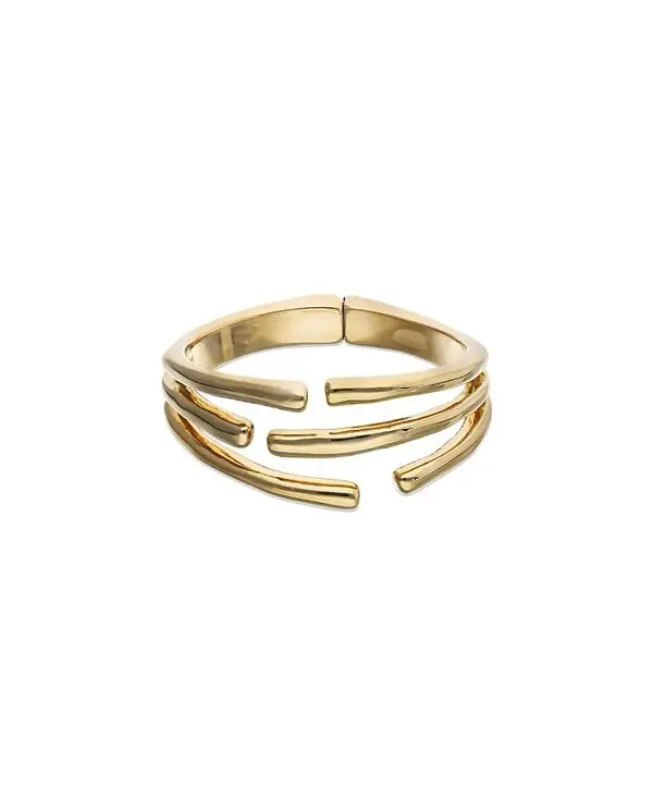 UNODE50 Plated Bracelet In The Shape Of Several Tubes - Gold