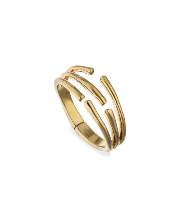 UNODE50 Plated Bracelet In The Shape Of Several Tubes
