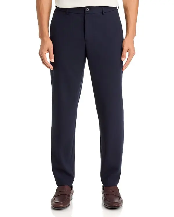 BOSS Perin Wool Tapered Fit Pants - Dark Blue