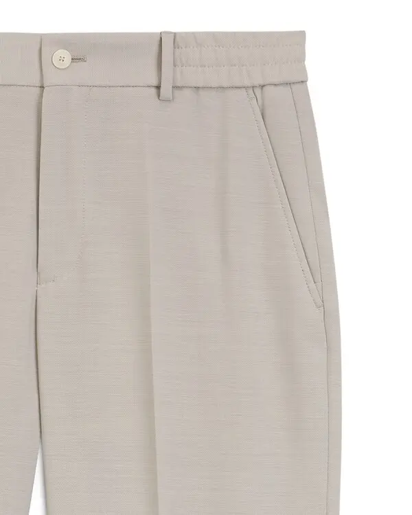 BOSS Perin Wool Tapered Fit Pants - Light Beige