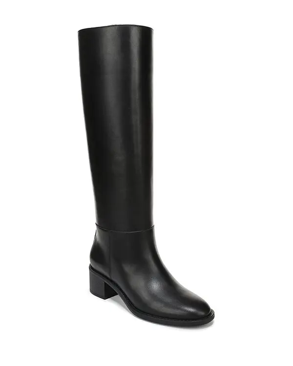 Vince Pace Knee High Boots - Black Calf