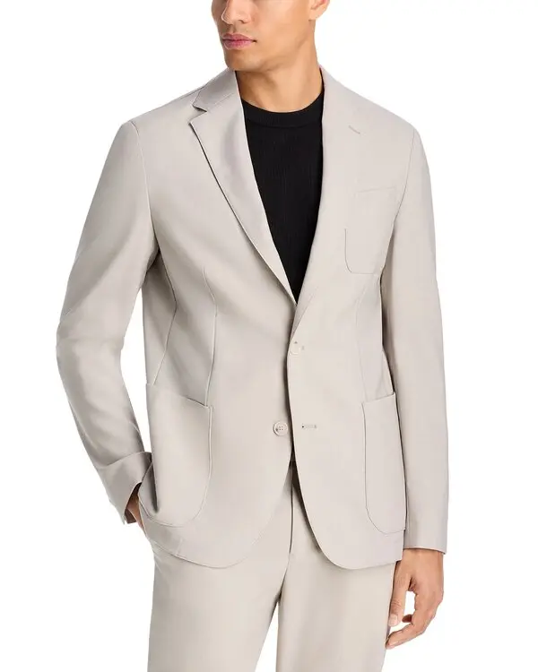 BOSS Hanry Wool Slim Fit Performance Jacket - Light Beige