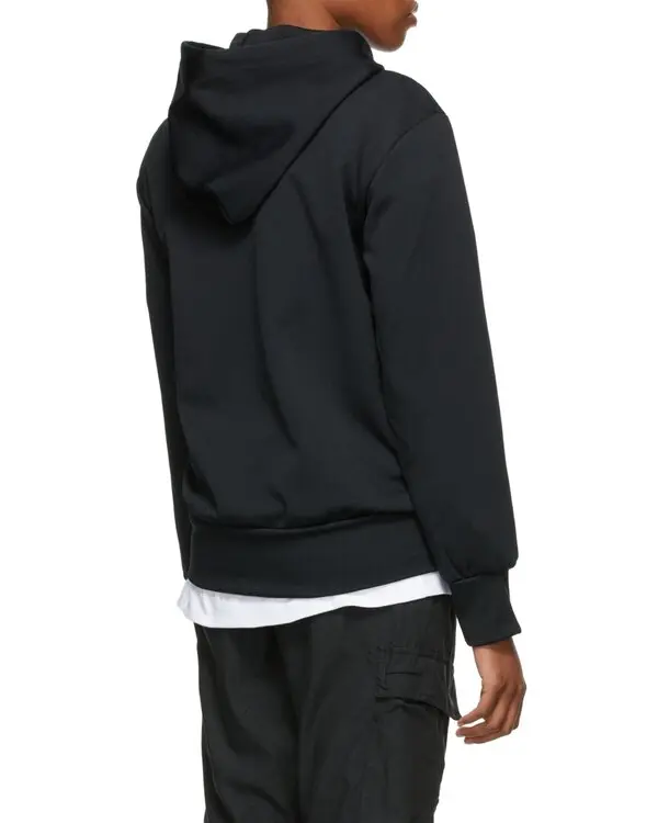 Play Comme Des Garcon Heart-patch Rib-trimmed Hoodie