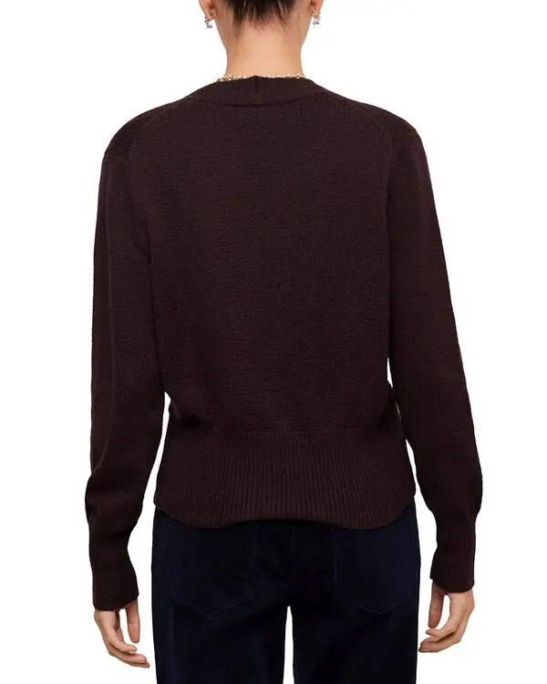 Karen Kane Faux Wrap Bishop Sleeve Sweater