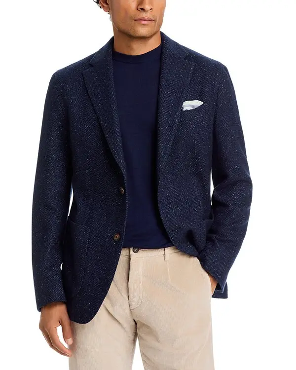 Eleventy Cashmere Silk Soft Jacket - Blue