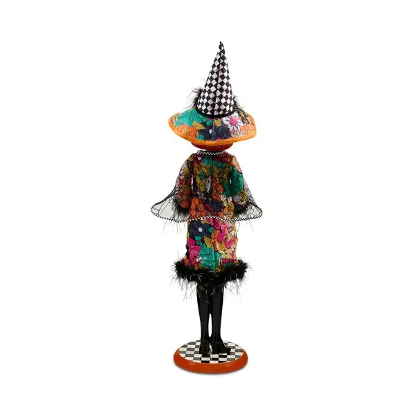 MACKENZIE-CHILDS Glamoura Fabric Witch With Pumpkin