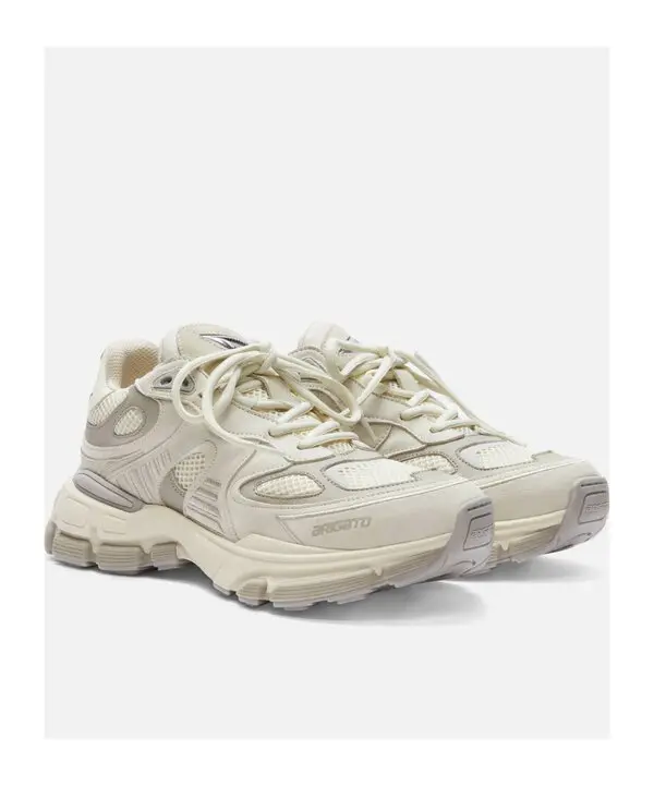 Axel Arigato Sphere Panelled Lace-up Trainers - Nude