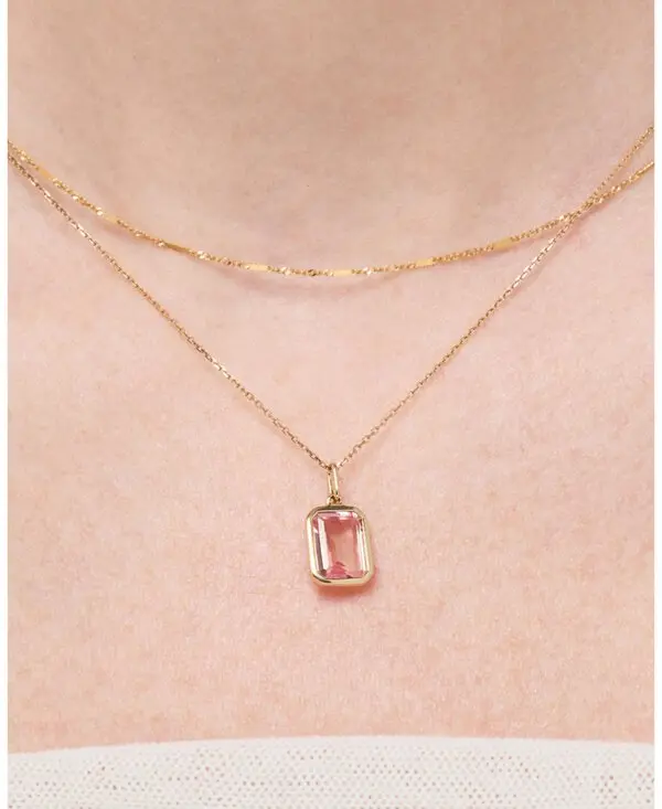 ANA LUISA Solid Yellow Gold Spritz Necklace
