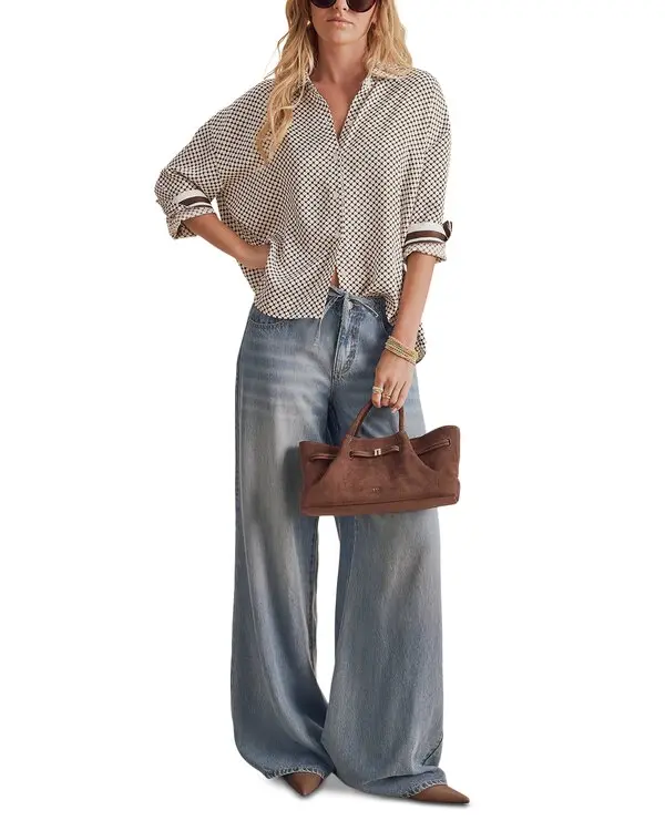 Splendid Clara Printed Button Down Shirt